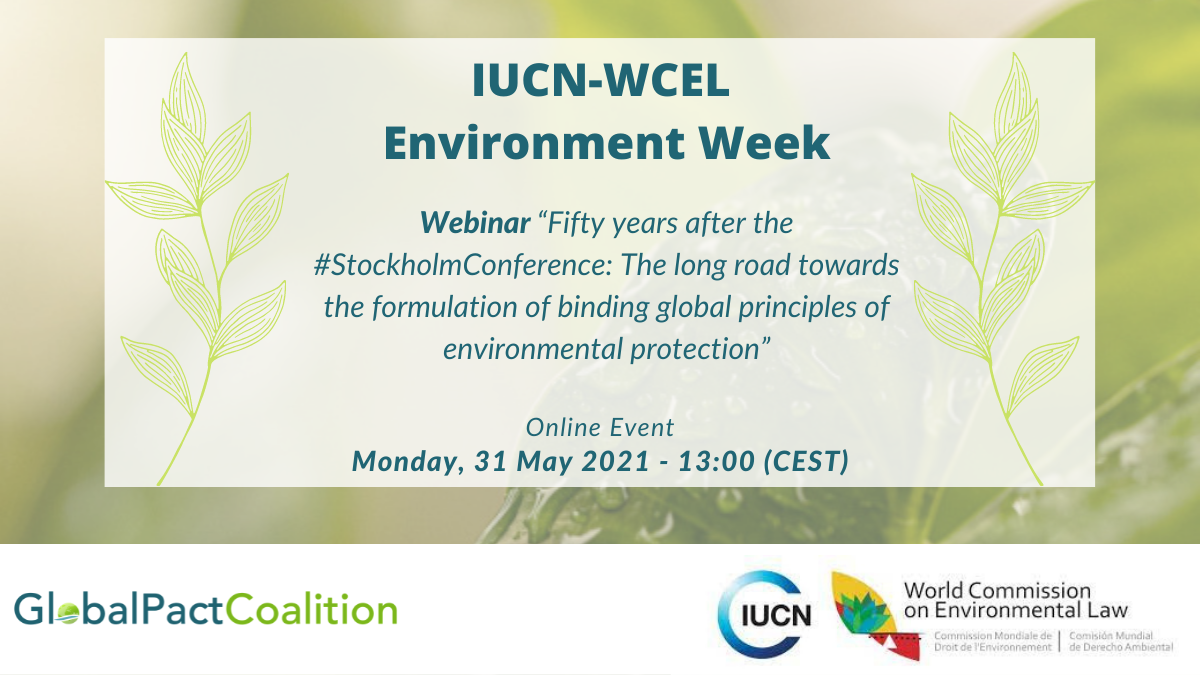 WCEL-IUCN Webinar: “Fifty years after the Stockholm Conference: The ...